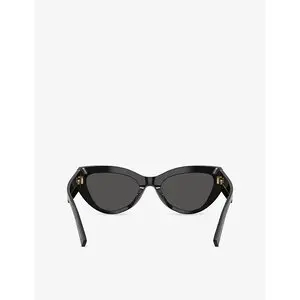 Dolce & Gabbana Dg4536 Cat-eye Acetate Sunglasses - Black
