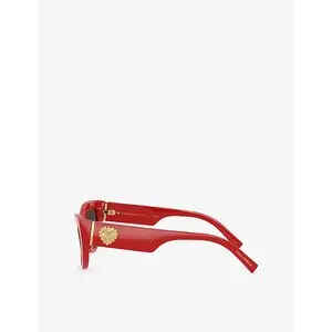 Dolce & Gabbana Cat-eye Acetate Sunglasses - Red