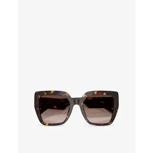 Dolce & Gabbana Square Frame Acetate Sunglasses - Brown