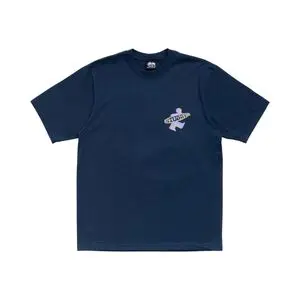 StÜssy Dot Surf Puff Print Tee 'navy - Blue