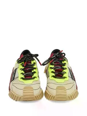 Dolce & Gabbana Beige Mesh Panel Sneakers