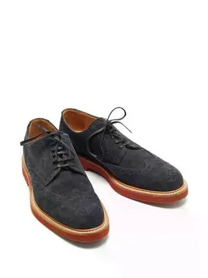 LOUIS VUITTON Suede Derby Shoes
