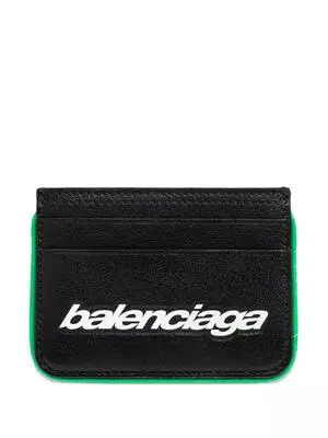 Balenciaga Biker Leather Cardholder - Black
