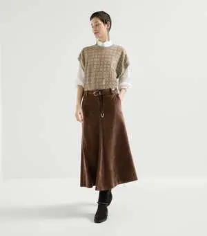 Brunello Cucinelli Corduroy Maxi Skirt