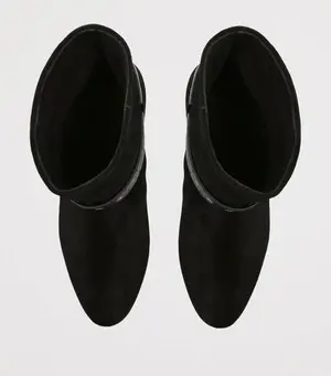 Isabel Marant Étoile Suede Reena Ankle Boots With Buckle Detail - Black