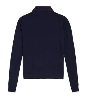 Balenciaga Wool Long-sleeve Polo Shirt