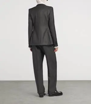 Balenciaga Wool Straight-leg Trousers