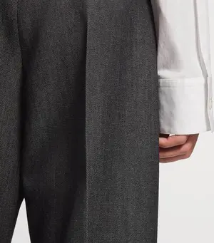 Balenciaga Wool Straight-leg Trousers