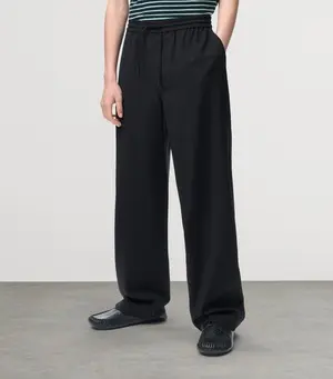 Loewe Wool-blend Drawstring Trousers