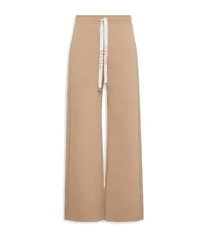 Max Mara Logo Tape Sweatpants - Beige