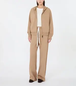 Max Mara Logo Tape Sweatpants - Beige