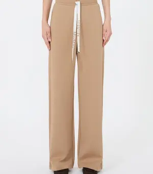 Max Mara Logo Tape Sweatpants - Beige
