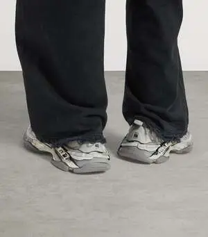 Balenciaga Triple S.2 Distressed Sneakers - Grey