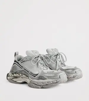 Balenciaga Triple S.2 Distressed Sneakers - Grey