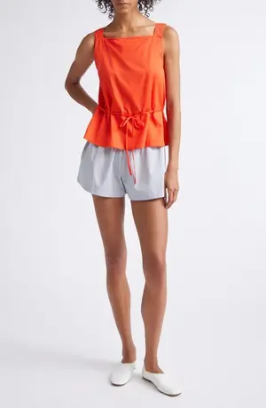 LESET Yoko Drawstring Sleeveless Top