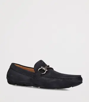 FERRAGAMO Nubuck Front 4 Driving Shoes