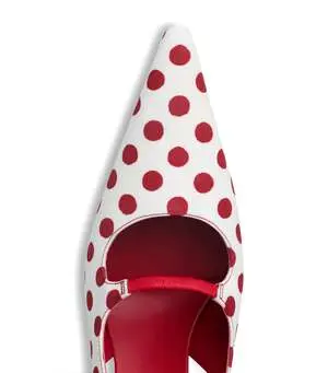 Alaïa Polka-dot Slingback Pumps