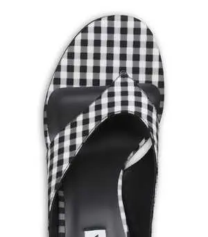 Alaïa Vichy Print Wedge Sandals