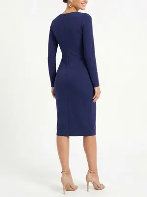 Rachel Rachel Roy Long Sleeve Asymmetrical Midi Dress