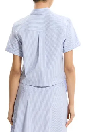 Theory Front Tie Button-up Shirt