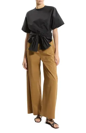 Theory Front Tie Boxy Top
