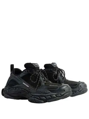 Balenciaga Triple S.2 Distressed Effect Sneakers - Black
