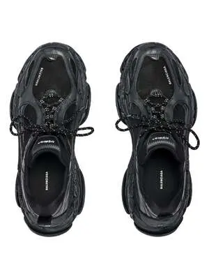 Balenciaga Triple S.2 Distressed Effect Sneakers - Black