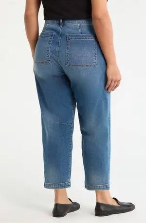 Kut From The Kloth Ashton High Waist Crop Barrel Jeans