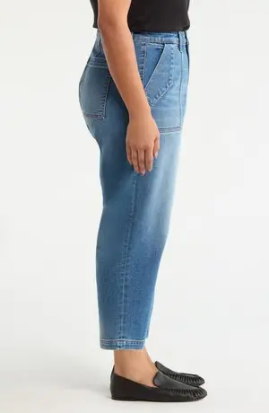 Kut From The Kloth Ashton High Waist Crop Barrel Jeans