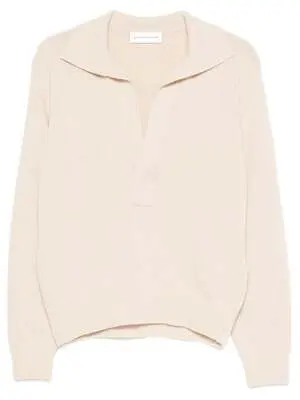 Victoria Beckham Genevieve Polo Collar Jumper - Multicolor