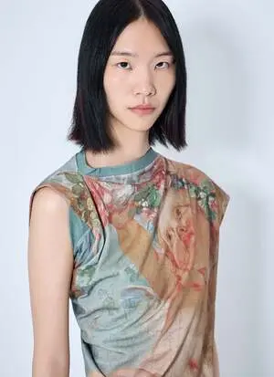 VIVIENNE WESTWOOD Draped Cotton Top - Blue