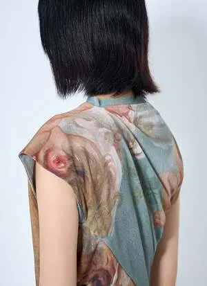VIVIENNE WESTWOOD Draped Cotton Top - Blue