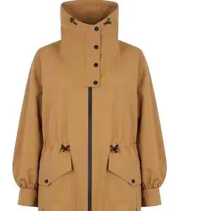 Herno Long Funnel Neck Trench Coat