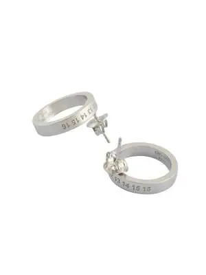 MAISON MARGIELA Number Ref Hoop Earrings
