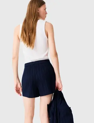 Maje Tailored Shorts With Lurex
