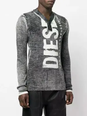 DIESEL® K-atullus Long-sleeved Ribbed T-shirt