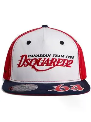 Dsquared2 Embroidered Logo Cotton Baseball Cap - Red