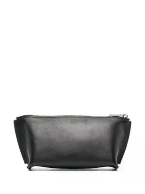 Dsquared2 Logo Plaque Leather Makeup Bag