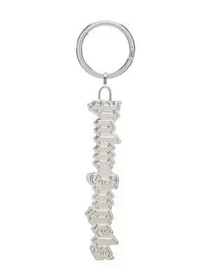 Palm Angels Logo-plaque Keyring - Silver