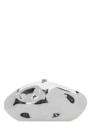 Cult Gaia Caldera Clutch - Silver