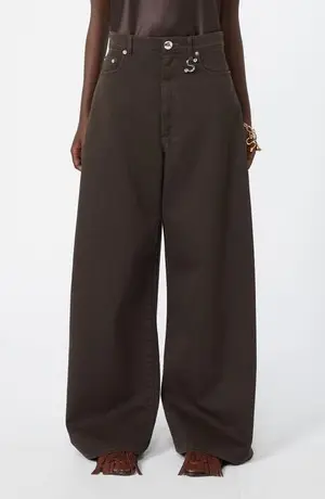 Sportmax Wide Leg Jeans - Chocolate