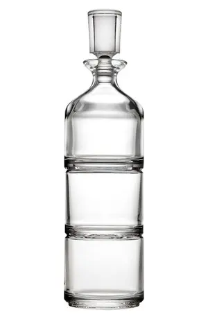 GODINGER 4-piece Duet Stacking Decanter Set - Clear