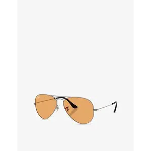 Ray-ban Rb3025 Aviator-frame Metal Sunglasses