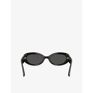 Dolce & Gabbana Dg4537 Oval-frame Acetate Sunglasses