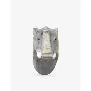 FERM LIVING Elephant Hand-carved Wooden Hook 9.5cm - Grey