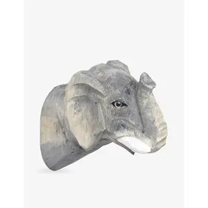 FERM LIVING Elephant Hand-carved Wooden Hook 9.5cm