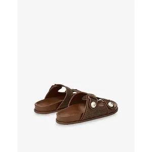 JIMMY CHOO Fayence Raffia Sandals