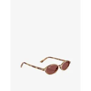 Ray-ban Rb4472 Oval-frame Injected Sunglasses
