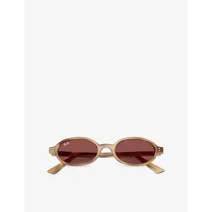 Ray-ban Rb4472 Oval-frame Injected Sunglasses