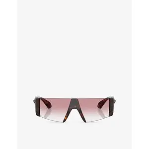 Versace Ve4516 Rectangle-frame Injected Sunglasses - Brown